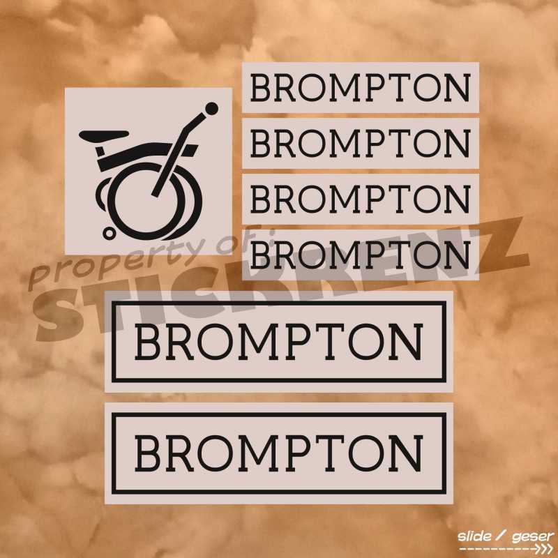 Jual Cutting Sticker, Stiker Frame Sepeda Lipat Brompton 02 Custom di ...