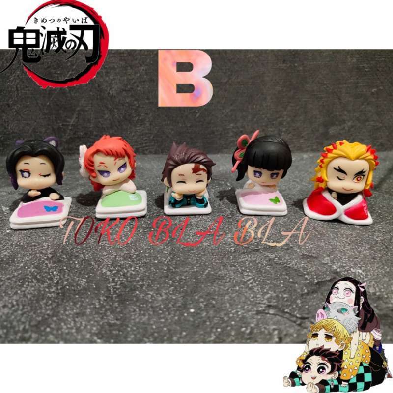 Jual Figure Kimetsu No Yaiba Demon Slayer Sleep Chibi set 5 with box ...
