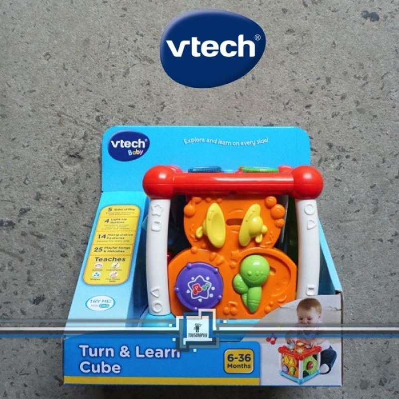 Promo Vtech Baby Turn And Learn Cube - Motor Skills, Sound, Language ...