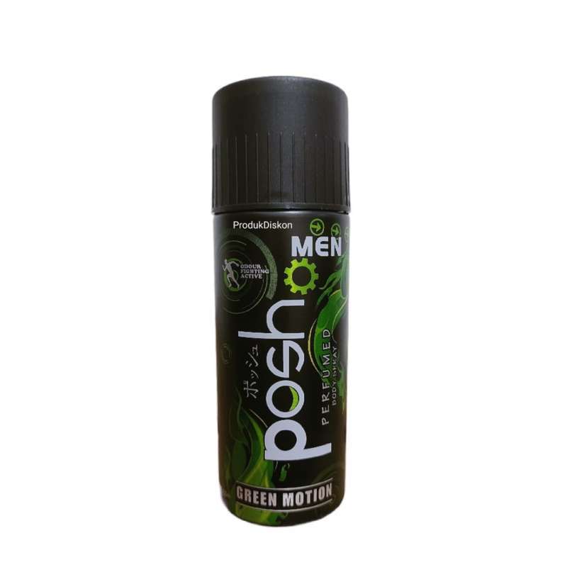 Promo POSH Men Perfumed Body Spray 150ml Green Motion Diskon 12% di ...