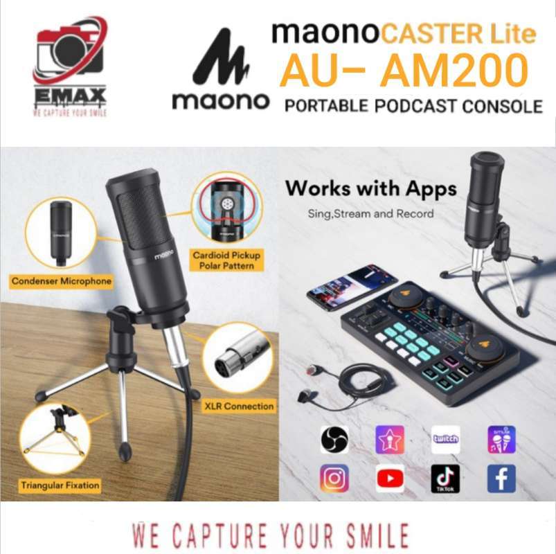 Jual maono CASTER Lite AU AM200 S1 Starter Bundle Kit Audio Mixer ...
