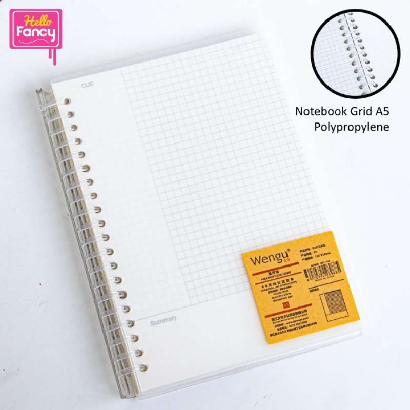Jual Notebook Grid A5 - Notebook Grid Wengu A5 - Buku Tulis Catatan ...