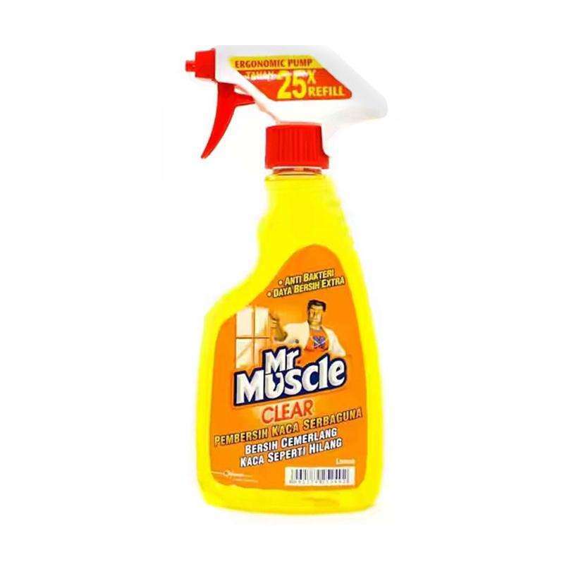 Jual MR. MUSCLE Lemon Glass Cleaner Clear [Pump/ 500 mL] di Seller Halo ...