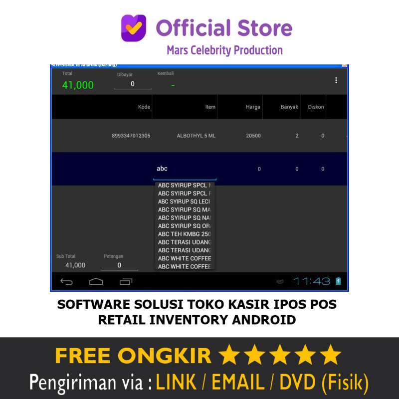 Jual Program Solusi Toko Kasir IPOS POS Retail Inventory Android di Seller Mars Corporate ...
