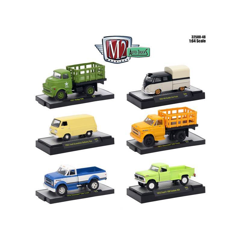 Jual Auto Trucks 6 Piece Set Release 48 IN DISPLAY CASES 1-64 Diecast ...