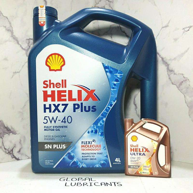 Jual Shell Helix HX7 5W-40 4 Liter SN Plus (Oli Mesin Fully Synthetic ...