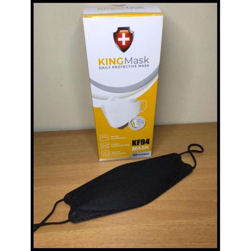 Jual MASKER KF94 KINGMASK WARNA HITAM MASKER 4 PLY 1 BOX 20 PCS di Seller Pattra Cell - Kedoya ...
