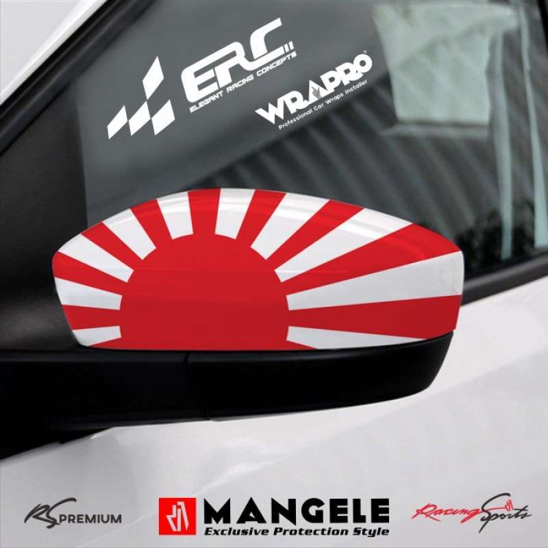 Jual Stiker Spion Mobil JDM keren Decal Sticker Japan Flag Matahari ...