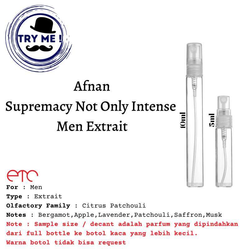Jual Supremacy Not Only Intense Afnan Extrait for Men 10ml di Seller ...