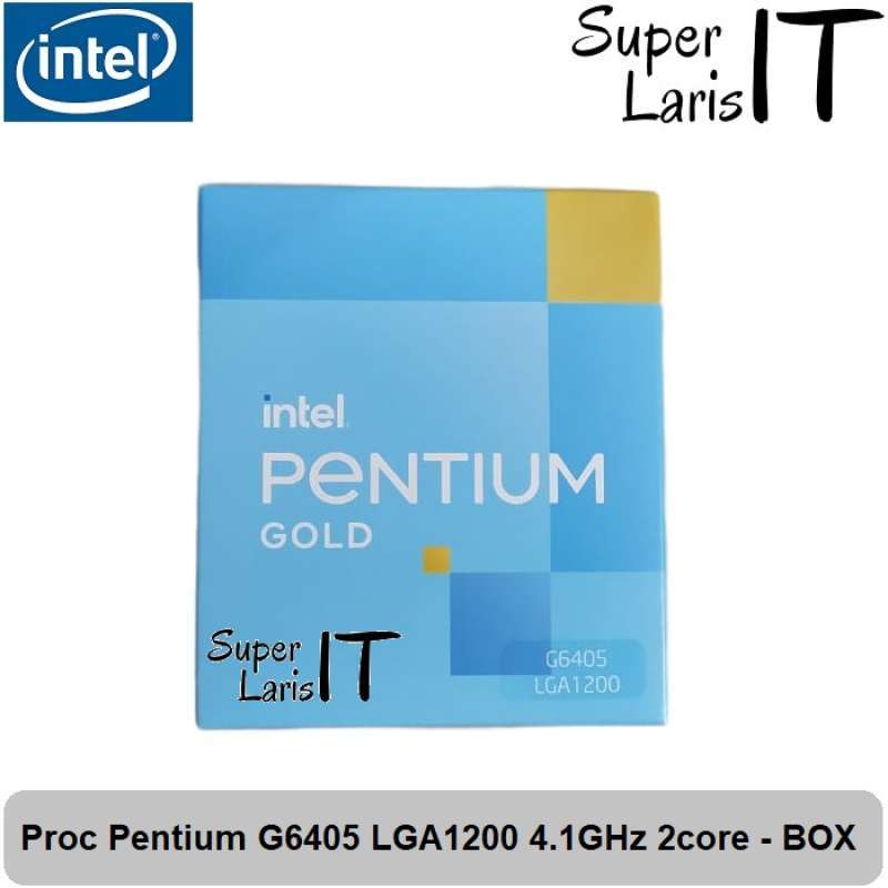 Jual Intel Pentium Gold G6405 4.1GHz Dual Core LGA 1200 BOX - Processor di Seller Super Laris IT ...