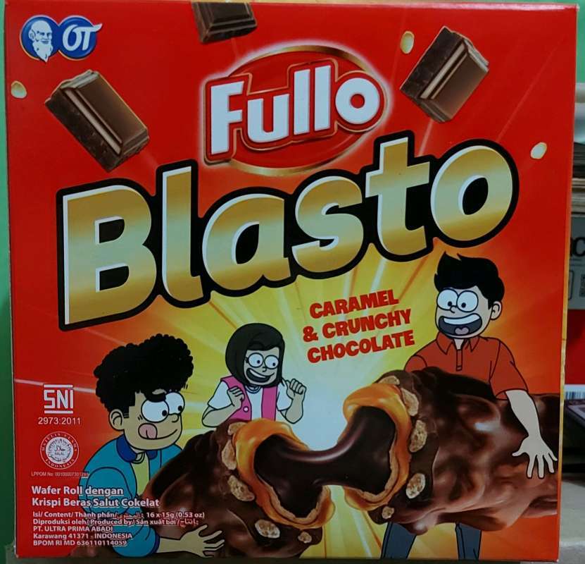 Promo FULLO Blasto Coklat 15gr 1Box isi 16pcs Diskon 10% di Seller Alba ...
