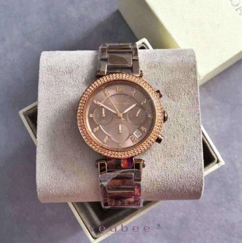 Jual Jam Tangan Michael Kors MK6378 Parker Sable Chocolate Chronograph ...