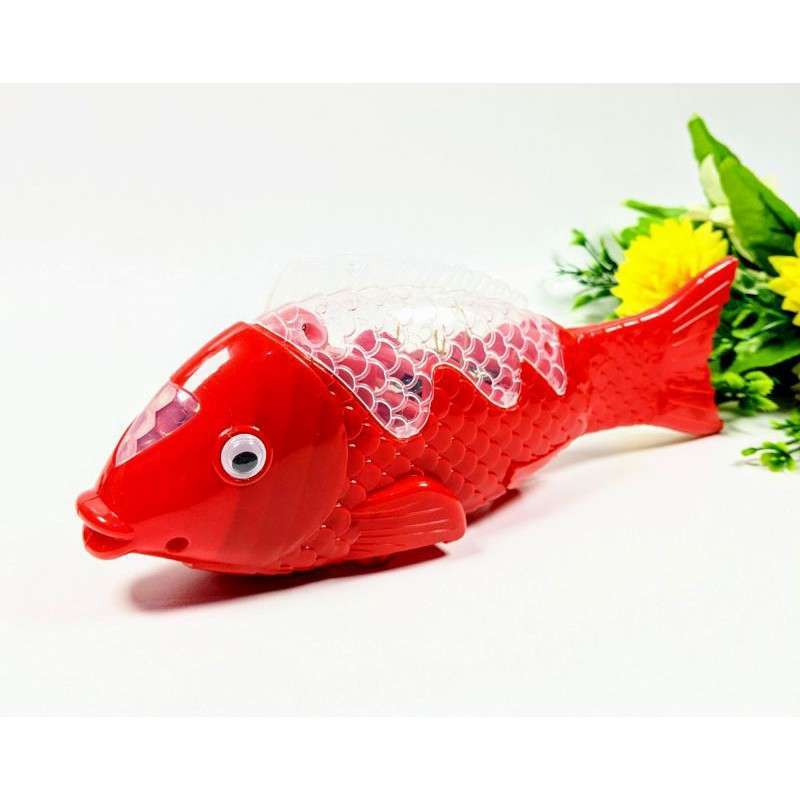 Jual Mainan Anak Robot Ikan Mas Berajalan Lampu dan Suara di Seller ...