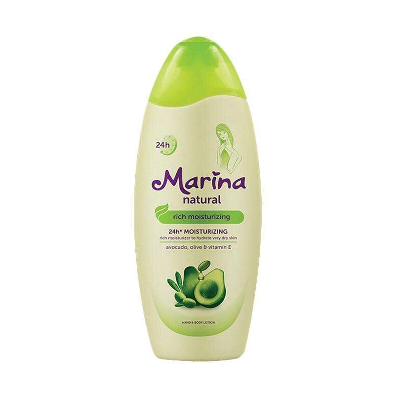 Jual Marina Hand & Body Lotion Natural Rich Moisturizing [350 mL] di ...