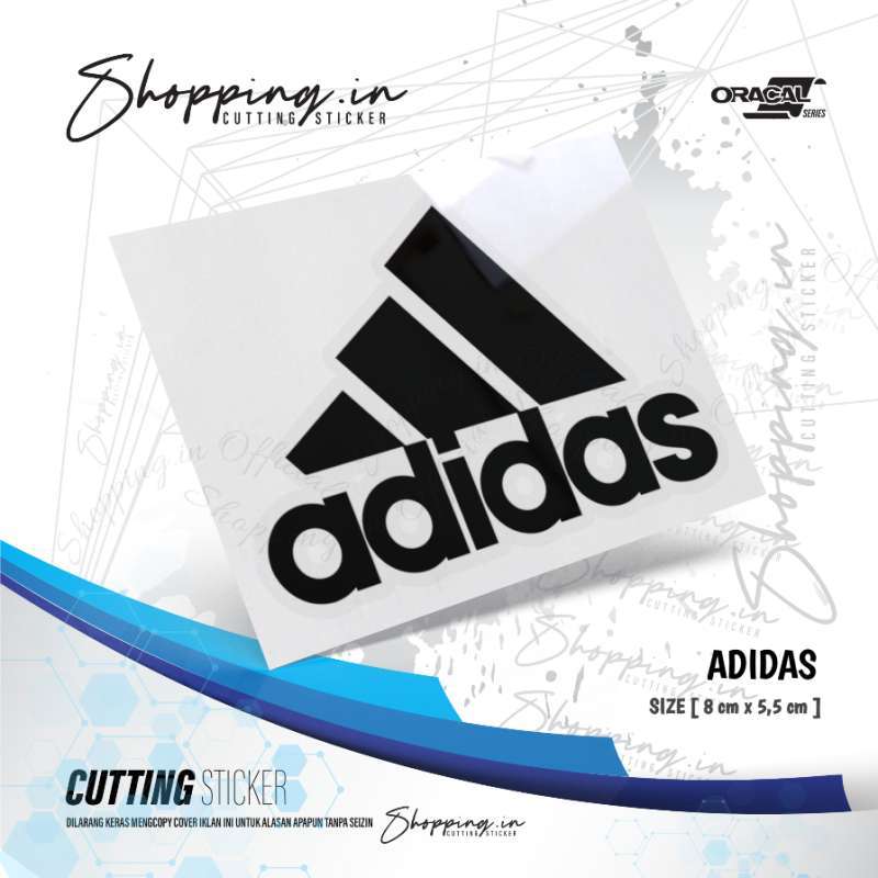 Jual Stiker Adidas | Cutting Stiker Adidas | Adidas - Hitam di Seller ...
