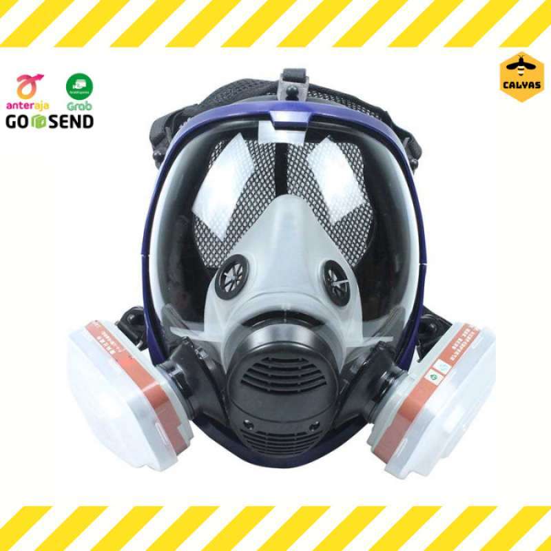 Jual Masker Gas / Masker Lab / Cat Amonia Acid Full face Respirator ...
