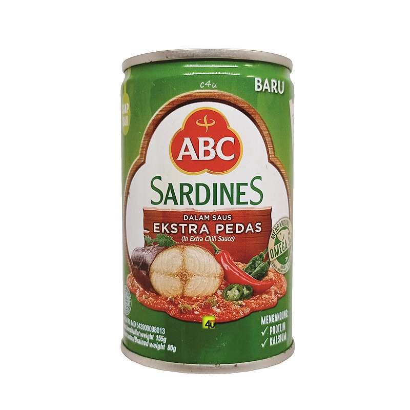 Jual ABC Sardines Dalam Saus EKSTRA PEDAS - Sarden Kemasan Kaleng Kecil ...
