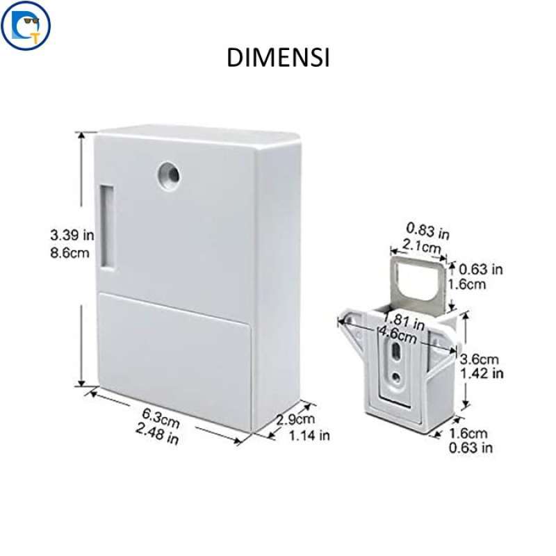 Jual Set Kunci Lemari Laci Kabinet Sensor RFID Digital Lock Hidden ...