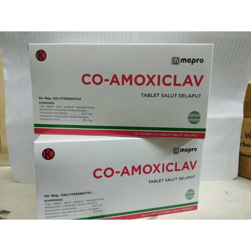 Jual CO AMOXICLAV 0.625 Mepro per box 30 kaplet di Seller Produk ...