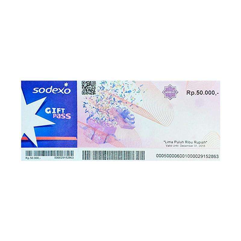 Jual Sodexo Gift Pass Physic Voucher [rp 50.000] Di Seller Blibli.com ...