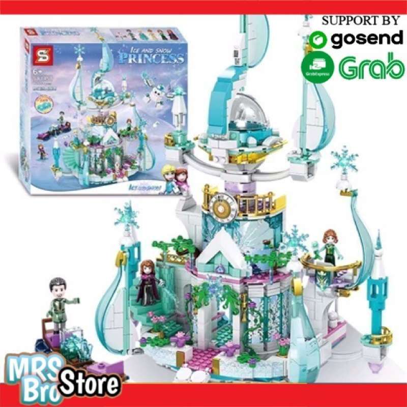 Jual LEGO BRICK ISTANA ES PRINCESS ANA & ELSA FROZEN SPARKLING ICE ...