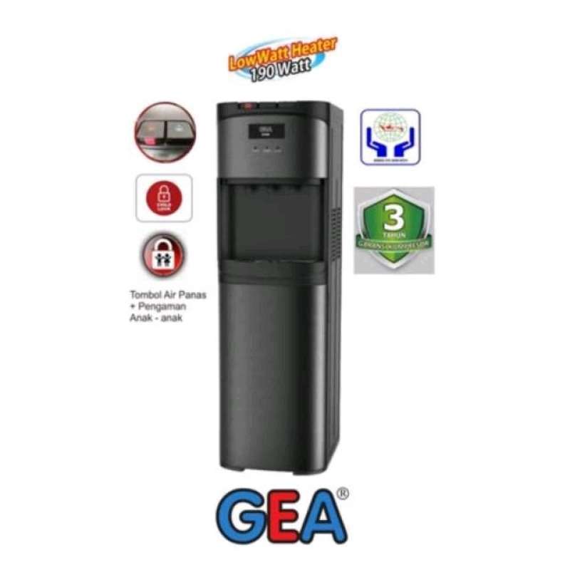Jual Gea Star Dispenser Galon Bawah Kompresor 190 Watt with UV-C Lamp ...