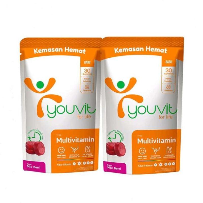 Jual Youvit Multivitamin Dewasa isi 30 pcs di Seller little.egg - Kota ...