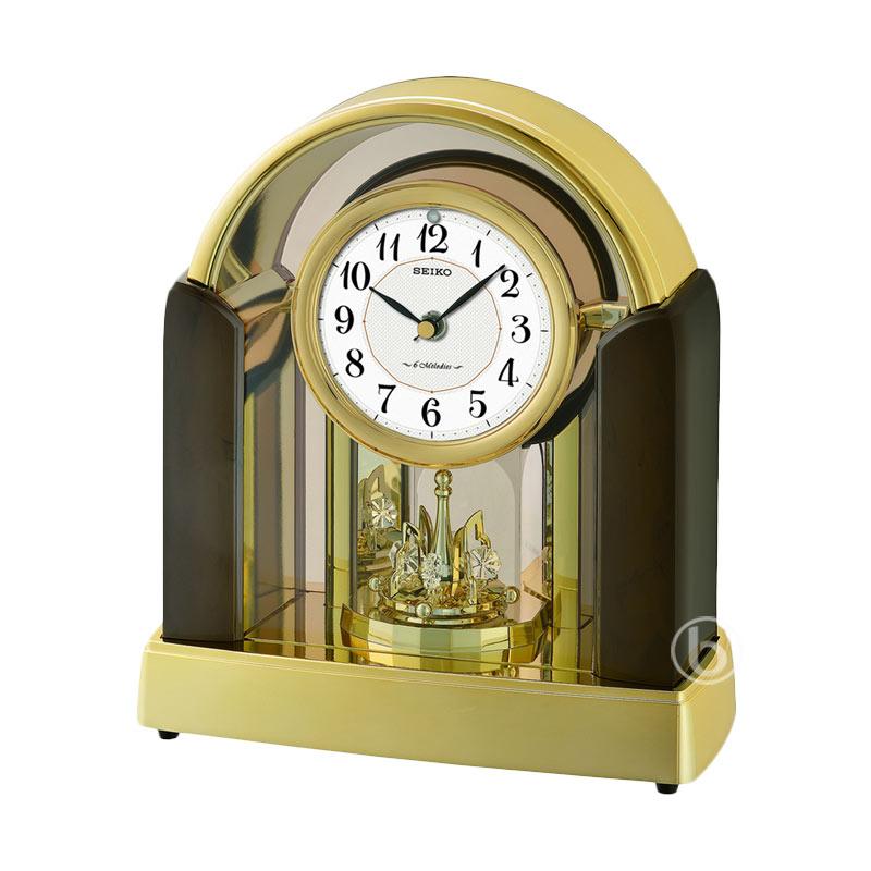 Promo SEIKO QXW248G Swarovski 6 Hifi Melodies Musical Table Clock ...
