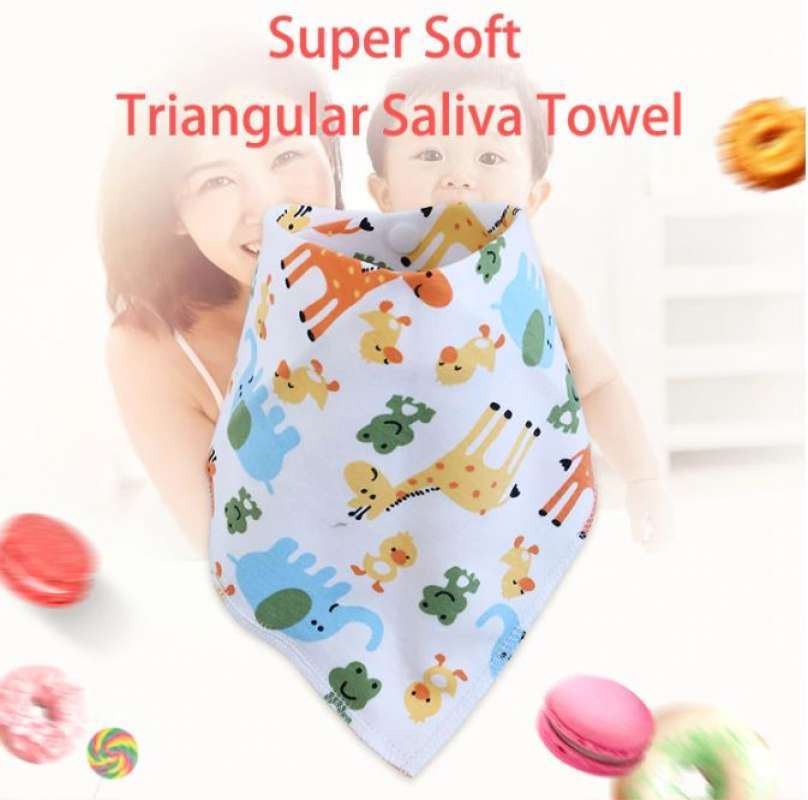 Jual Rb-p34 Celemek Makan Bayi Lucu Slaber Segitiga Baby Bibs Slabber ...