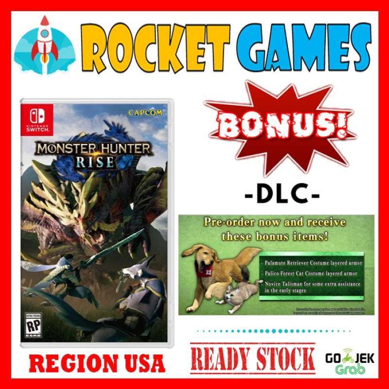 Jual Nintendo Switch Monster Hunter Rise - MH Rise (Region USA-English ...