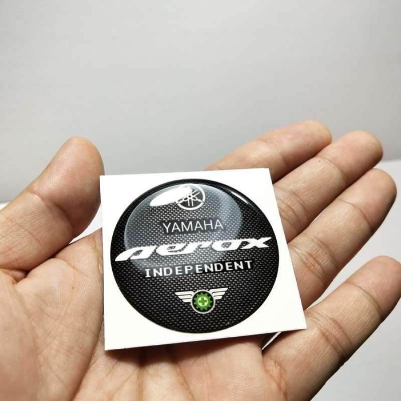 Jual Sticker Timbul Stiker Aerox Bulat Hitam Di Seller Watosu Store ...