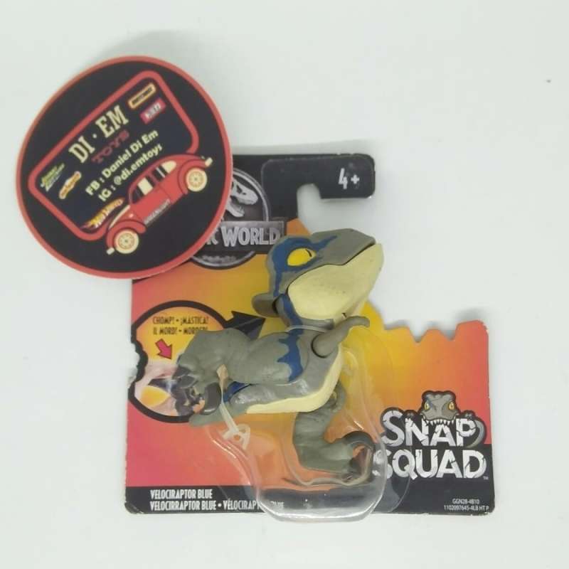 Jual Snap Squad Jurassic World Velociraptor Blue di Seller Di Em Toys ...