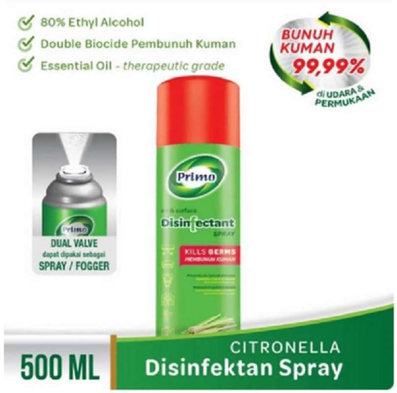 Jual PRIMO Disinfectant Spray Fogging Citronella 500 mL di Seller Toko ...