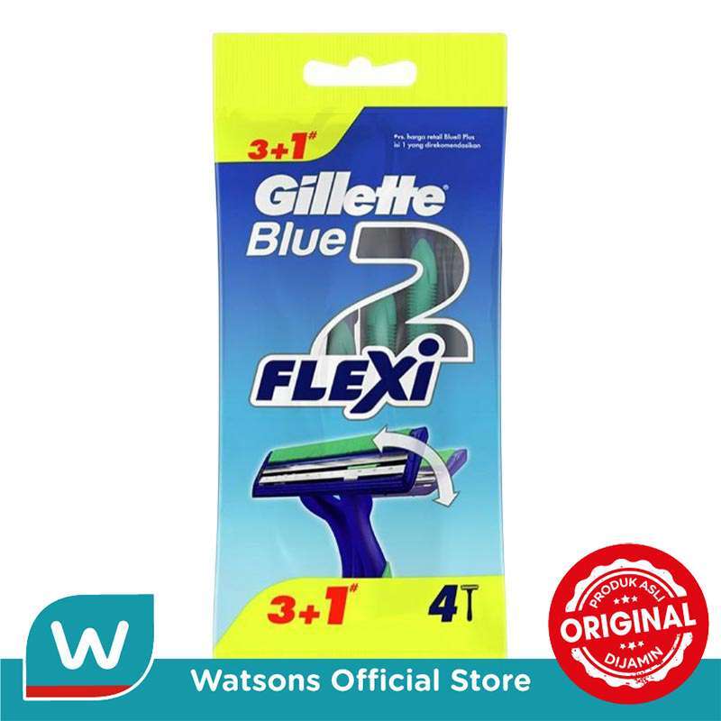 Jual Gillette Blue Ii Plus 4's Di Seller Watsons Official Store ...