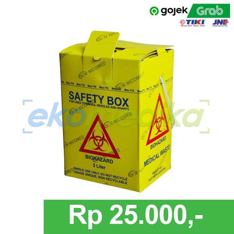 Jual Safety Box 5 Liter - Biohazard NCM Kotak Sampah Medis di Seller ...