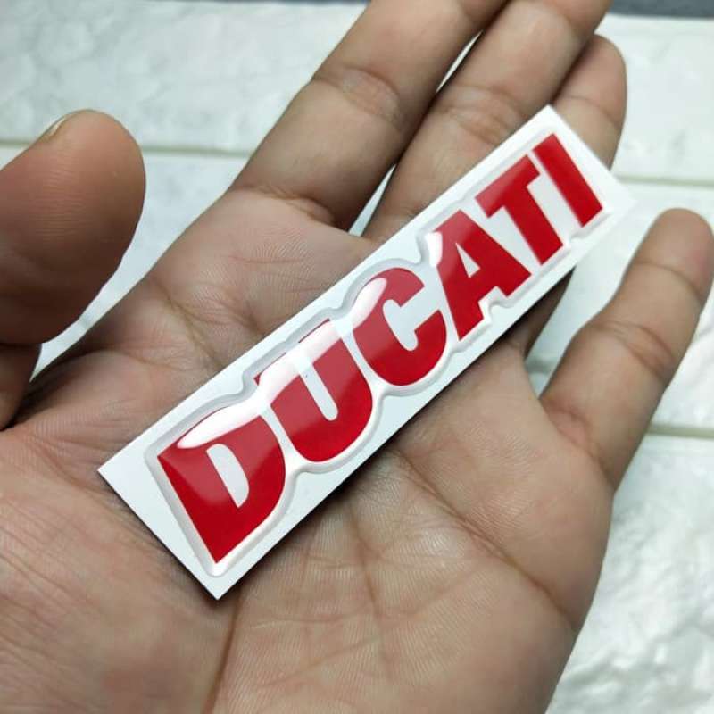 Jual STIKER TIMBUL sticker timbul stiker tulisan ducati merah di Seller ...