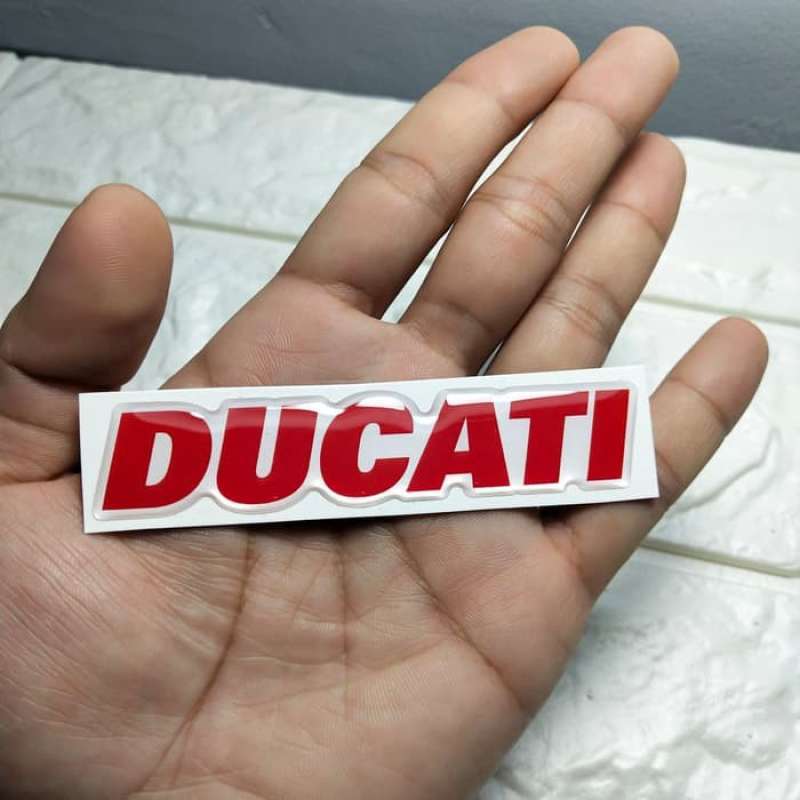 Jual STIKER TIMBUL sticker timbul stiker tulisan ducati merah di Seller ...