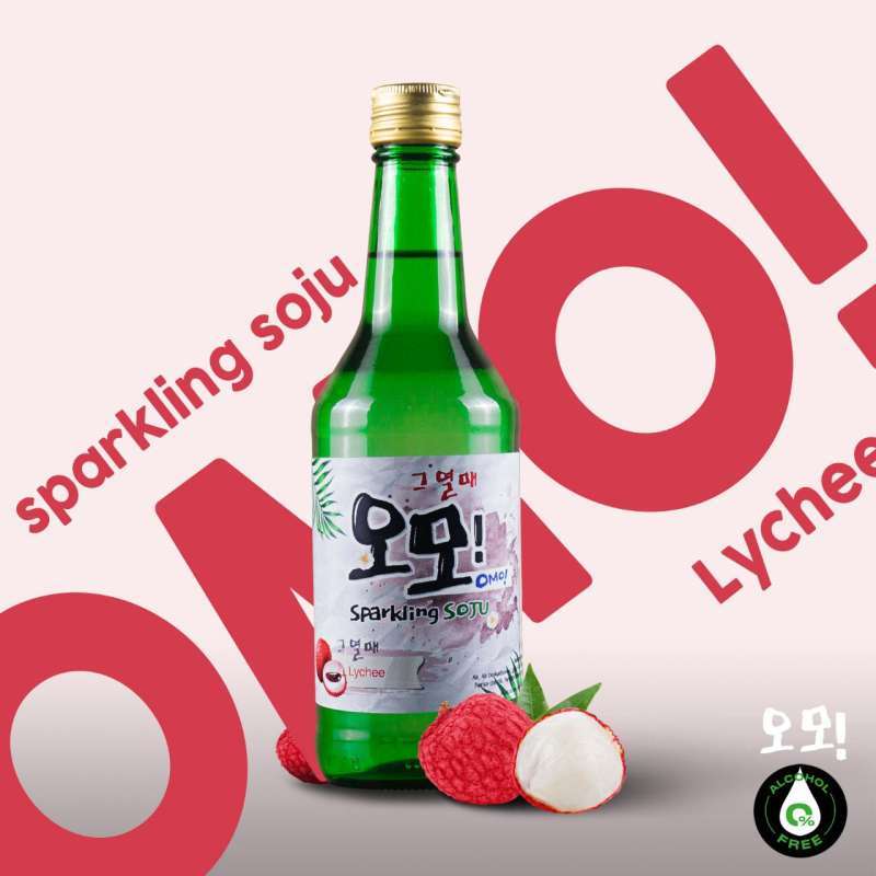 Jual Sparkling Soju - Soju Non Alcohol - OMOSOJU - Rasa Lychee di ...