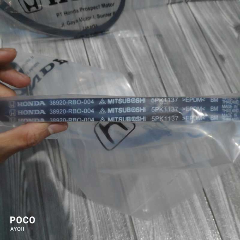 Jual Fan Belt V Fanbelt Tali Kipas Honda Freed City Jazz RS Mobilio di Seller ADELIO - Wanajaya ...