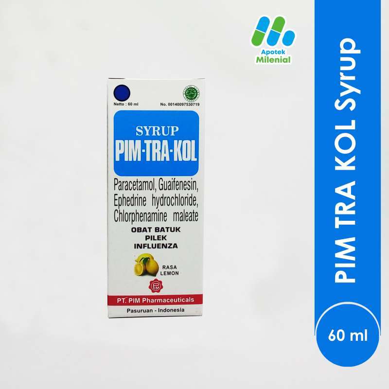 Jual PIM TRA KOL LEMON 60 ML SIRUP OBAT BATUK PILEK INFLUENZA di Seller ...