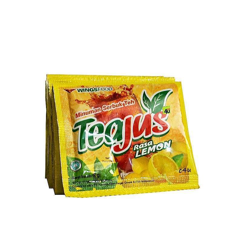 Promo Teajus Minuman Serbuk Teh Rasa LEMON [10 sachet] Diskon 25% di ...