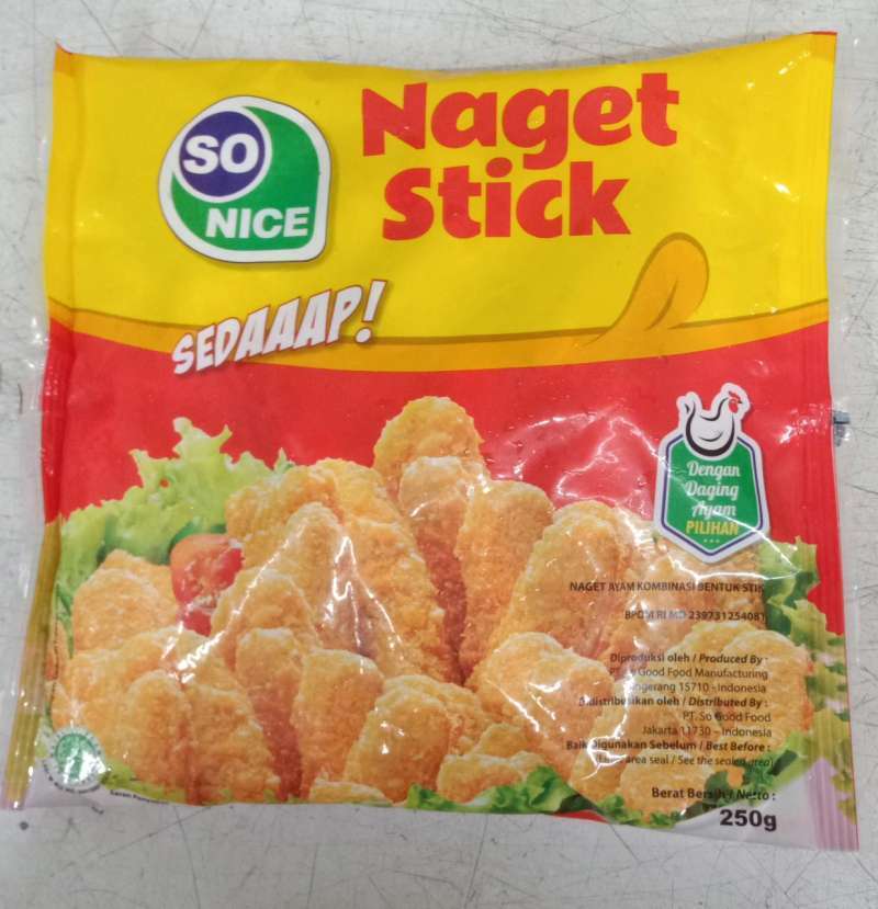 Jual So Nice Naget Stick 250 Gram Di Seller Neng Frozen Food ...