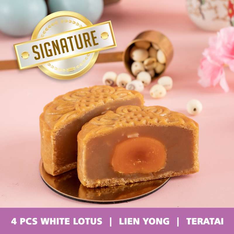 Jual Mooncake Ang Huat Isi 4 - Tausa Hitam LienYung Durian Pandan di ...