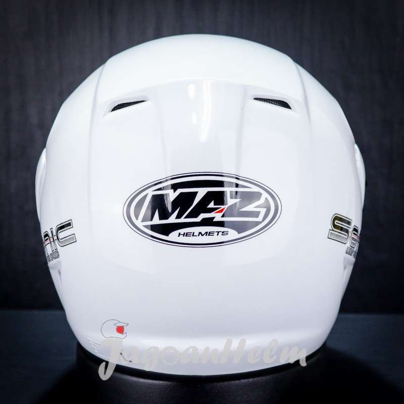 Jual Maz Helm Sonic | Solid White | Single Visor Di Seller Jagoan Helm ...
