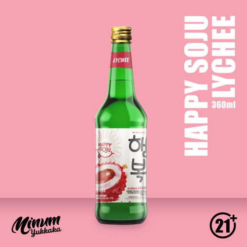 Jual Happy Soju Lychee 360ml di Seller Minum Yuk Kaka - Marga Mulya ...