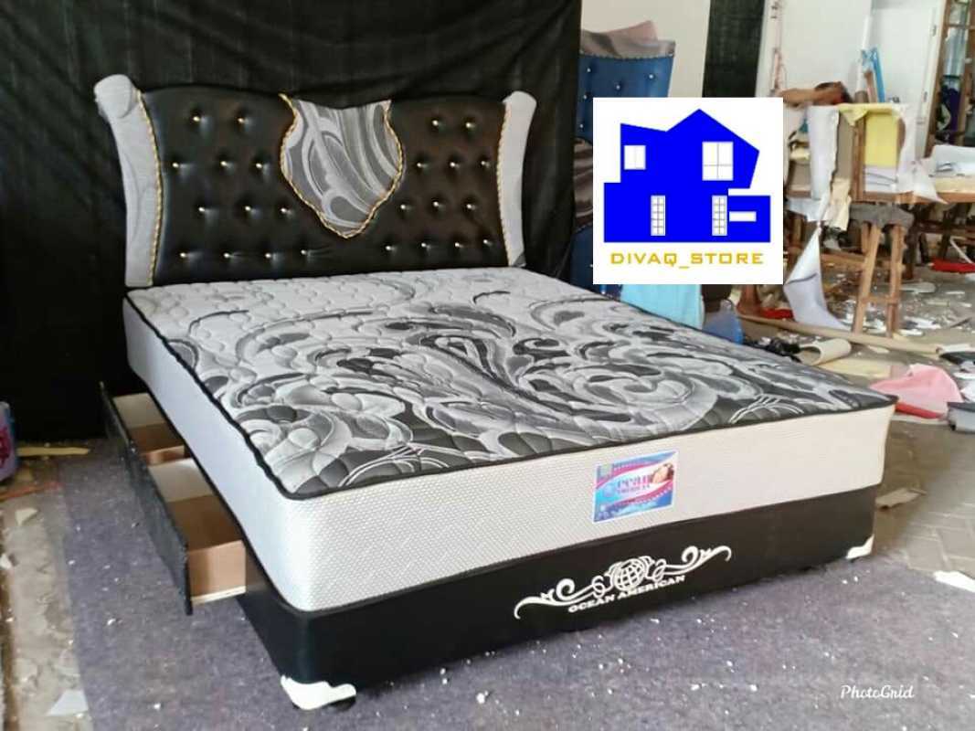 Promo Springbed Klasik Laci (Type Boxy) - Hitam 180 X 200 Diskon 25% di ...