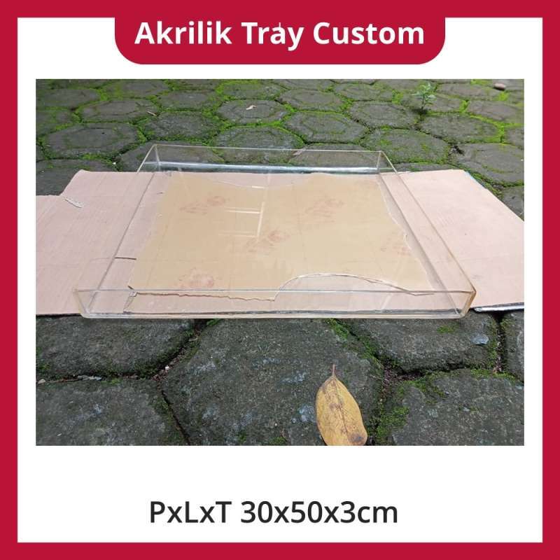 Jual Akrilik Tray Custom PxLxT 30x50x3cm di Seller Omarmika ...