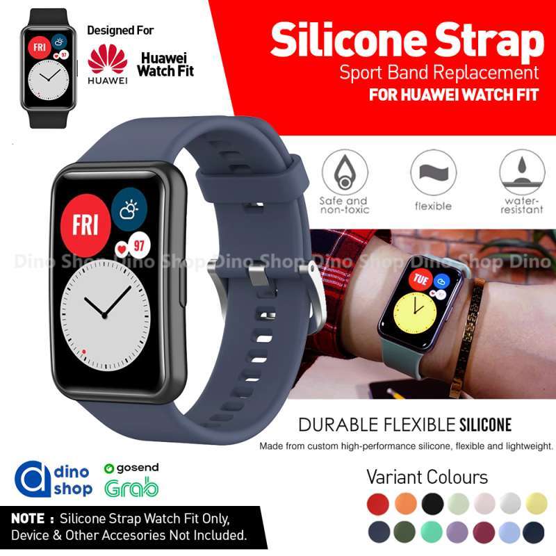 Jual Silicone Strap For Huawei Watch Fit (rubber Silikon Tali ...