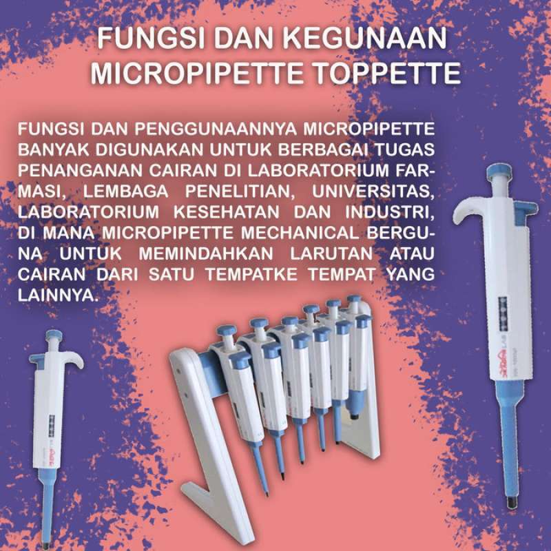 Jual Micropipette Toppette Fixed 1-ch : 25ul (DRAGON LAB) Alat Lab di ...