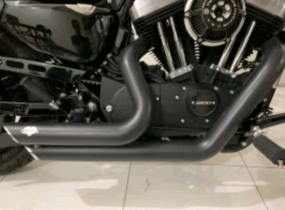 Jual Knalpot Vance And Hines Trudual Black Powder Coating Full System ...